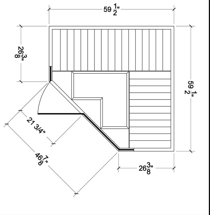 Alpine Sauna - Sauna CAD Drawings