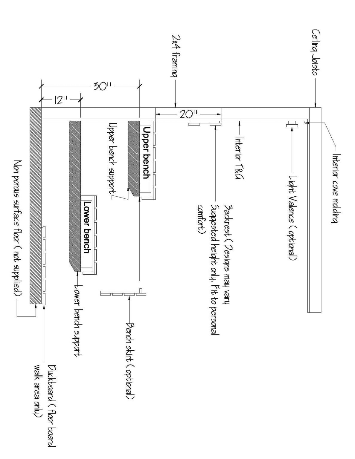 Sauna Benches Design & Specifications - Alpine Sauna & Steam
